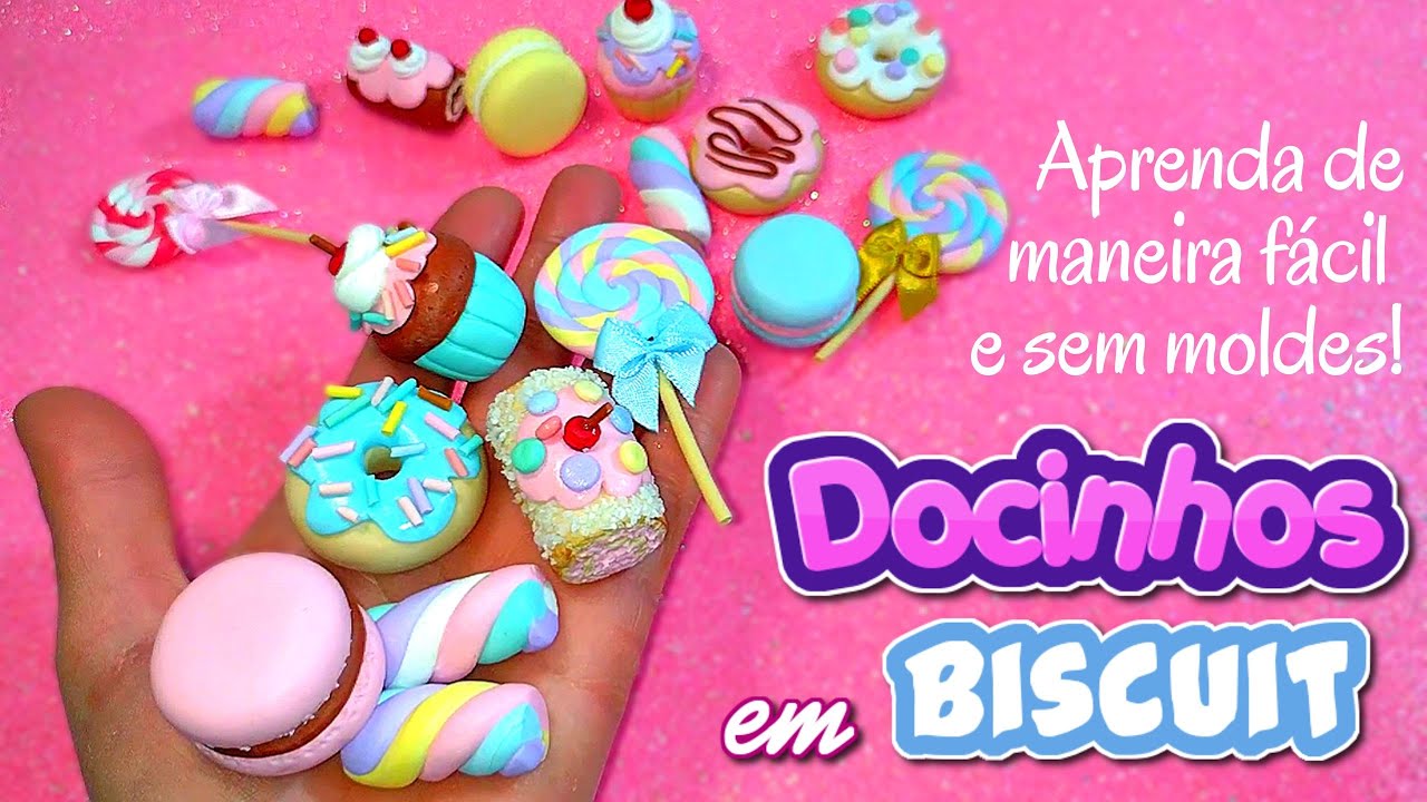DOCINHOS EM BISCUIT: LIVRE-SE DOS MOLDES COM ESSE MÉTODO FÁCIL! - YouTube