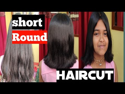 step by step _ short round haircut 💥 parlour_with_doli _ 💄💃