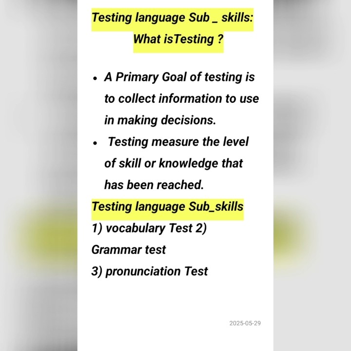 "pronunciation Test " #english subject ( testing and evaluation)# ...