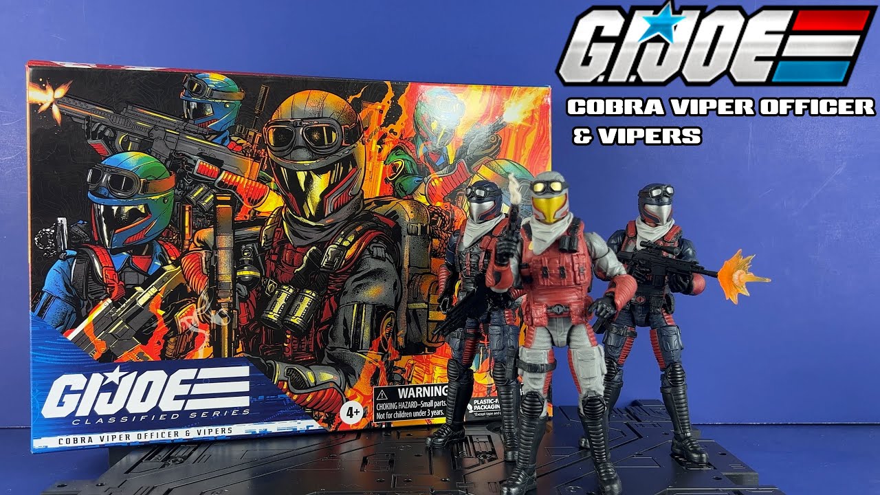 G.I. Joe Classified #47 Cobra Viper Officer & Vipers Review - YouTube