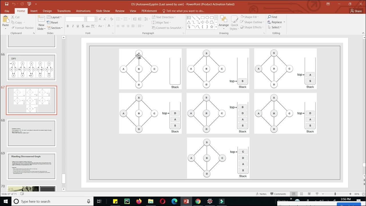 Data Structure with Python, DFS traversal, with Code, in Hindi - YouTube