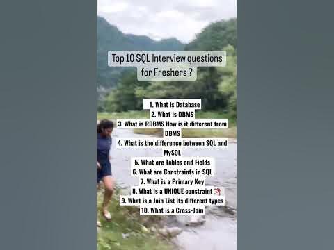 10 SQL interview questions for freshers #sql #dataanalytics #freshers - YouTube