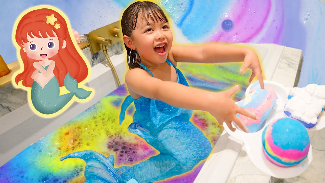 Turned in MERMAID🐠CRAZY BATH BOMB🫧CHALLENGE - YouTube