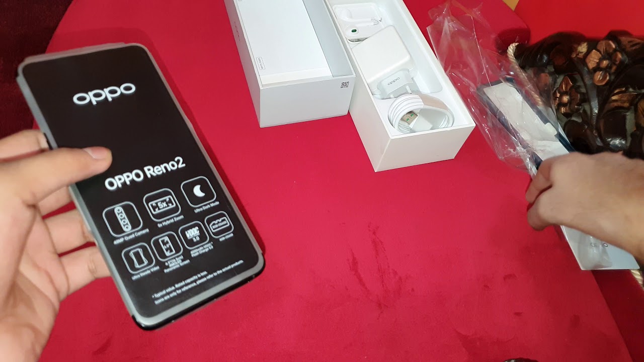 Unboxing Oppo Reno 2 Black luminious Colour - YouTube