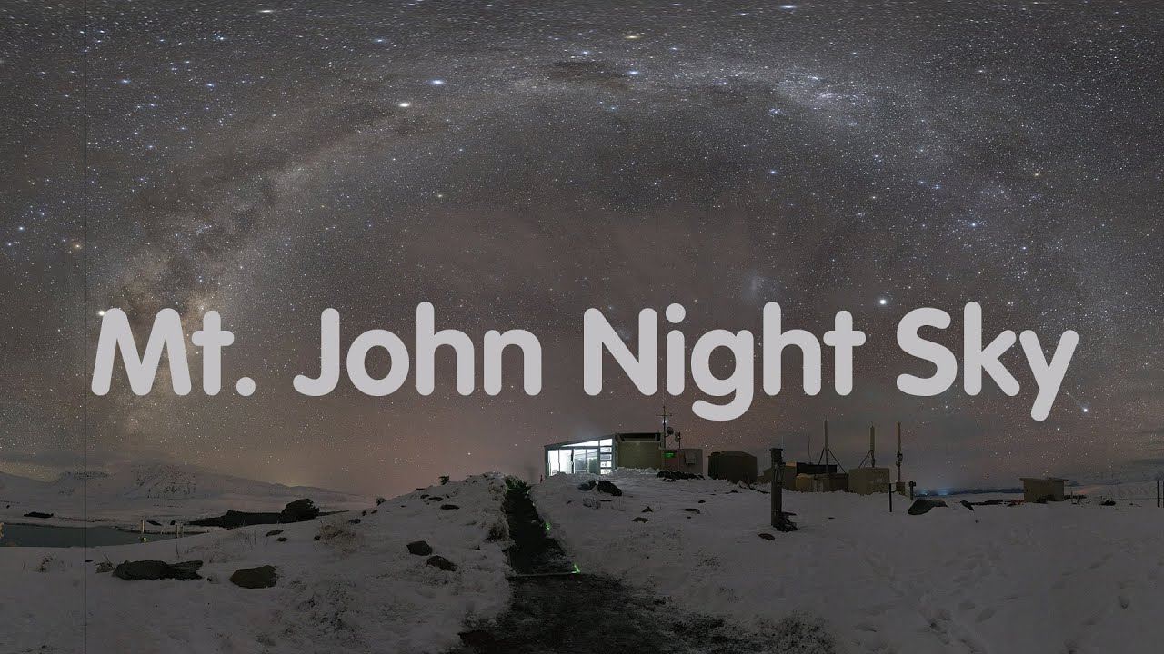 360 Panoramic Night Sky Time Lapse at the Mt John Observatory - YouTube