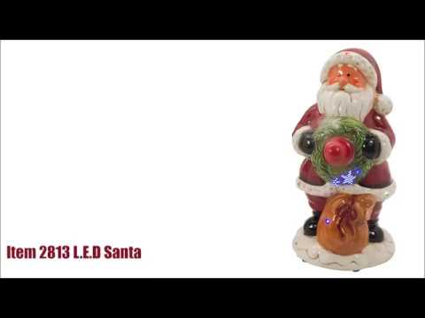 Giftworks Ltd 2813 LED Windmill Santa - YouTube