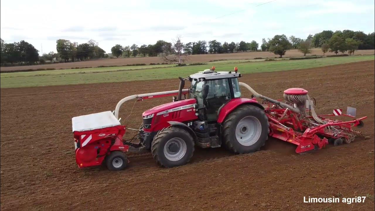 Semis de céréales 2022 avec un magnifique ensemble de semis - YouTube