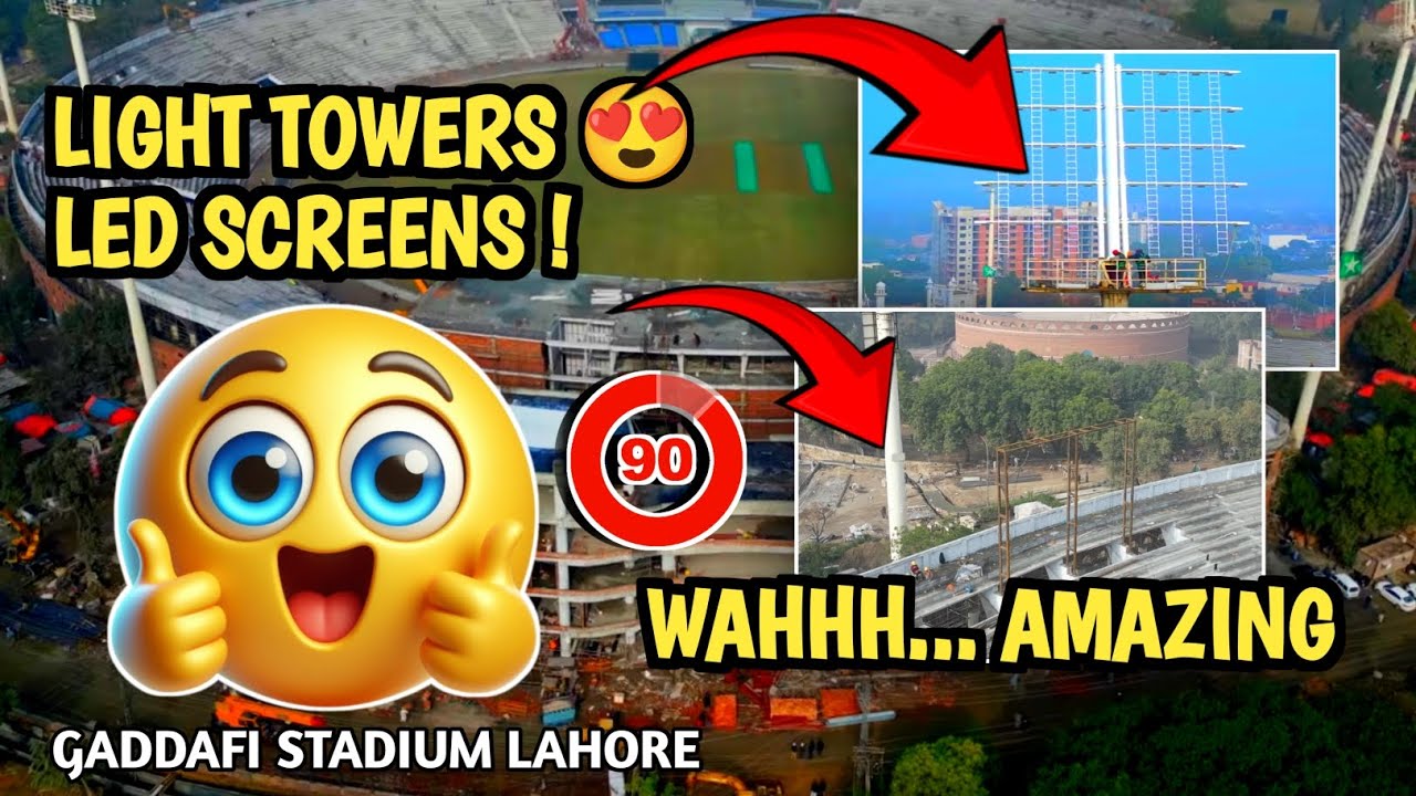🔴Massive Update | Light Towers Installation| Amazing Work | LED SCREENS ...