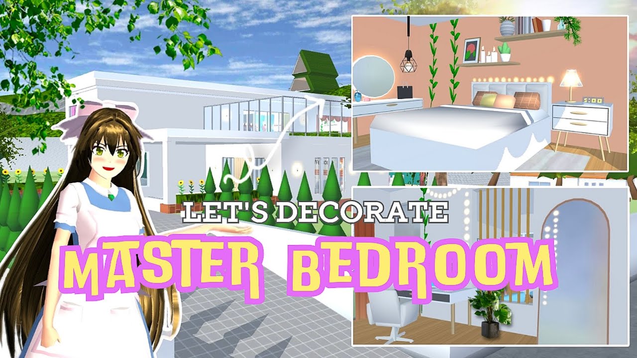 Let's Decorate " Master Bedroom " in Sakura School Simulator Tutorial 🌸 ...