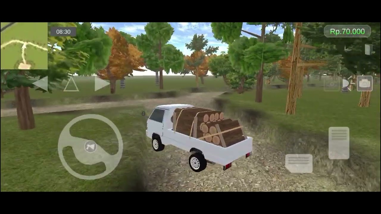 Pick up Bermuatan Batang pohon | MBU PICKUP SIMULATOR - YouTube