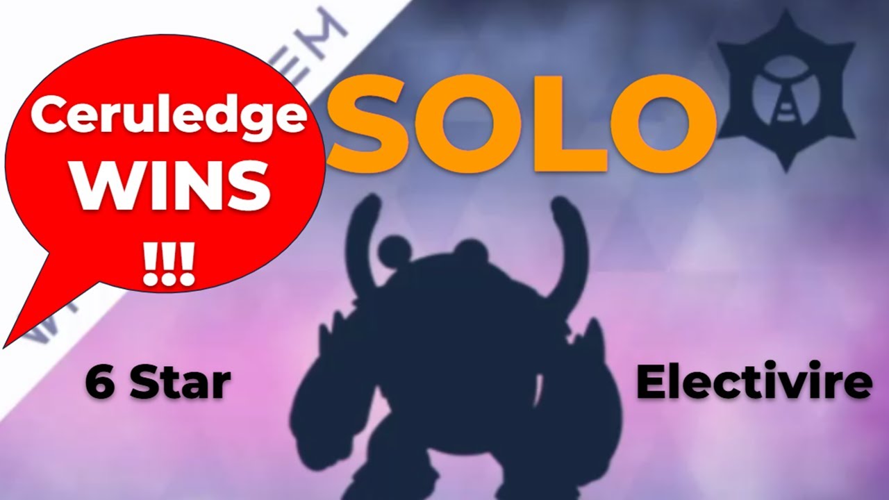How to SOLO 6 star Electivire Bug Tera Type - Ceruledge - Pokemon ...