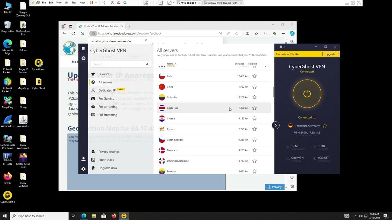 Module03 Scanning Networks Lab13 - CyberGhost - YouTube