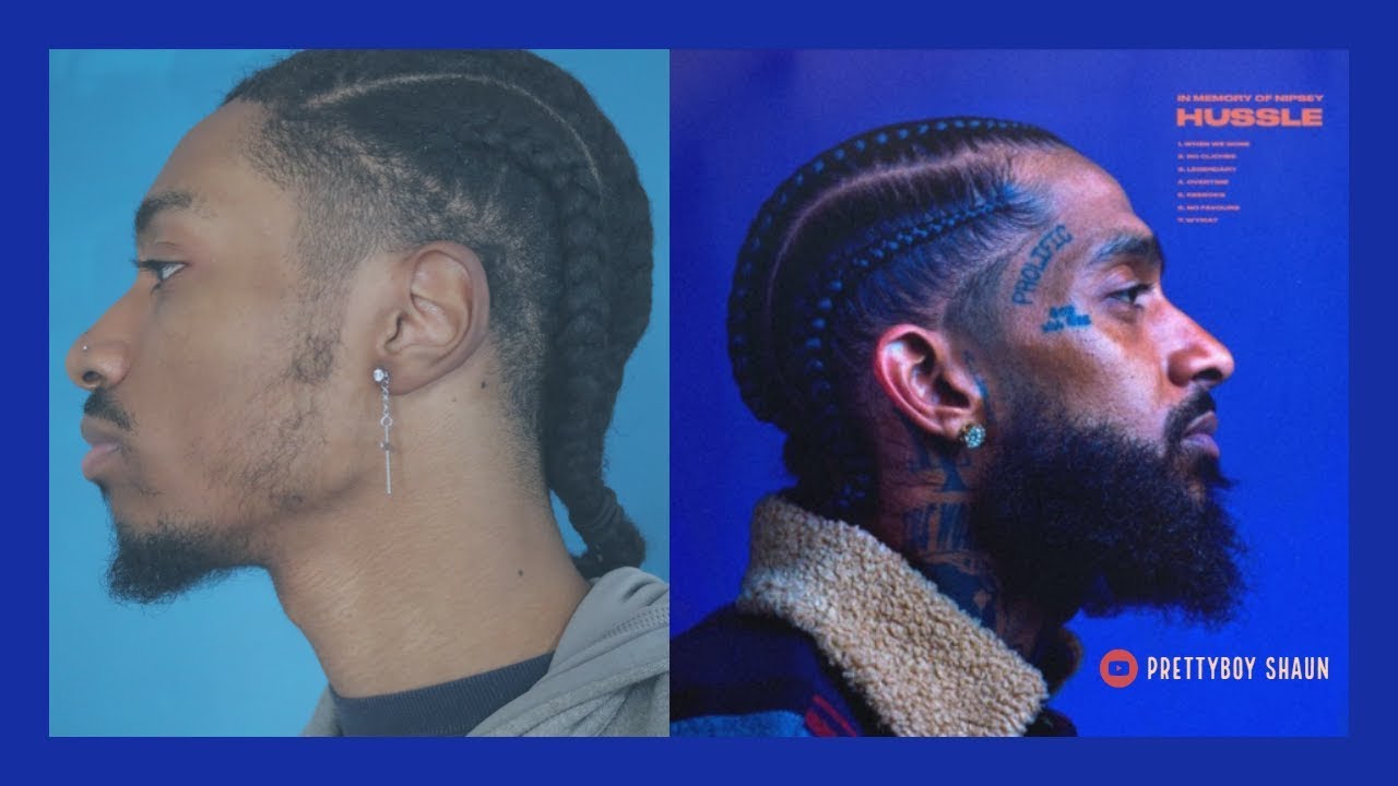 NIPSEY HUSSLE INSPIRED BRAIDS - YouTube