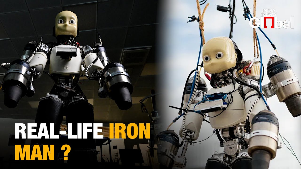 Meet Iron Cup 3: The World’s First Flying Humanoid Robot - YouTube
