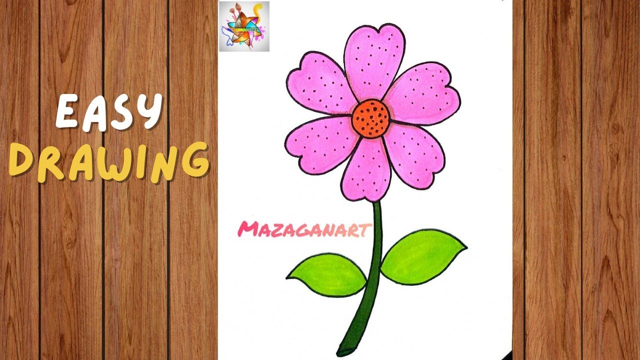 How to Draw a Cute Flower | Easy Drawing Tutorial for Beginners 👉 ...