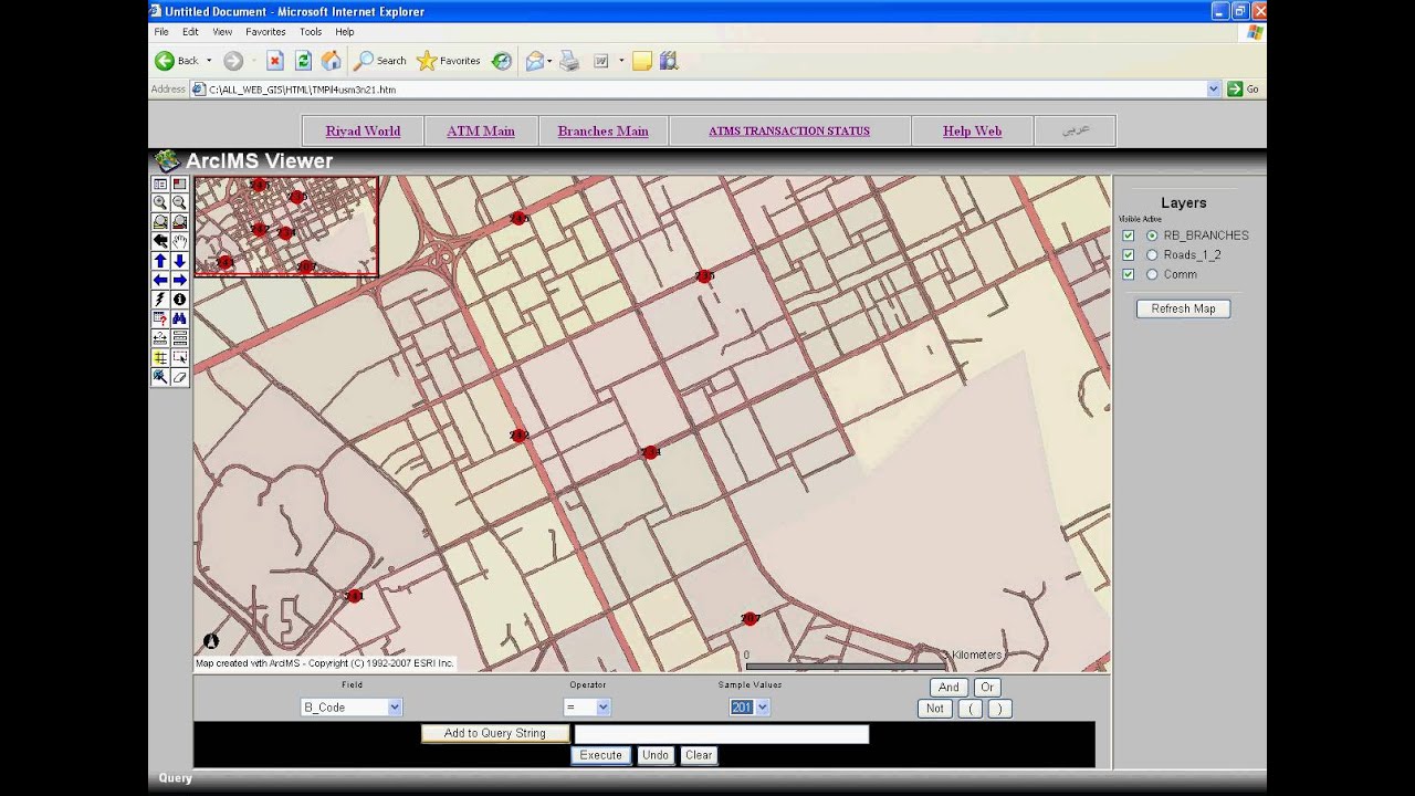 GIS web based analysis of Bank - YouTube