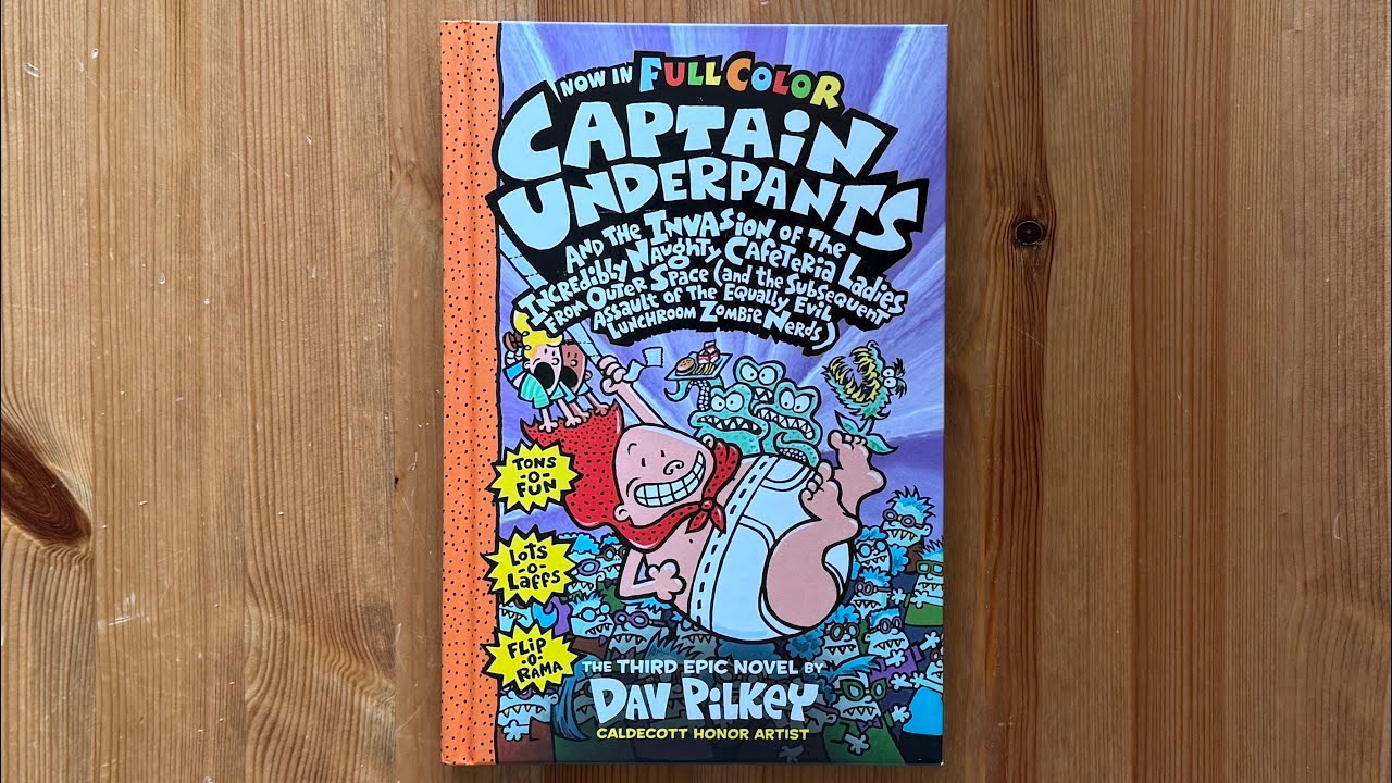 Ash reads Captain Underpants #3 part 2 by David Pilkey - YouTube