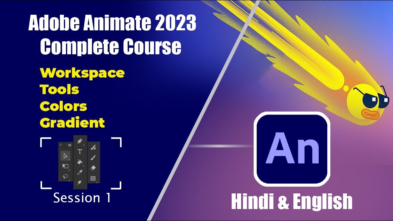 Adobe Animate CC 2023Introduction and Overview Interface Flash tutorial 2d animation || Hindi ...