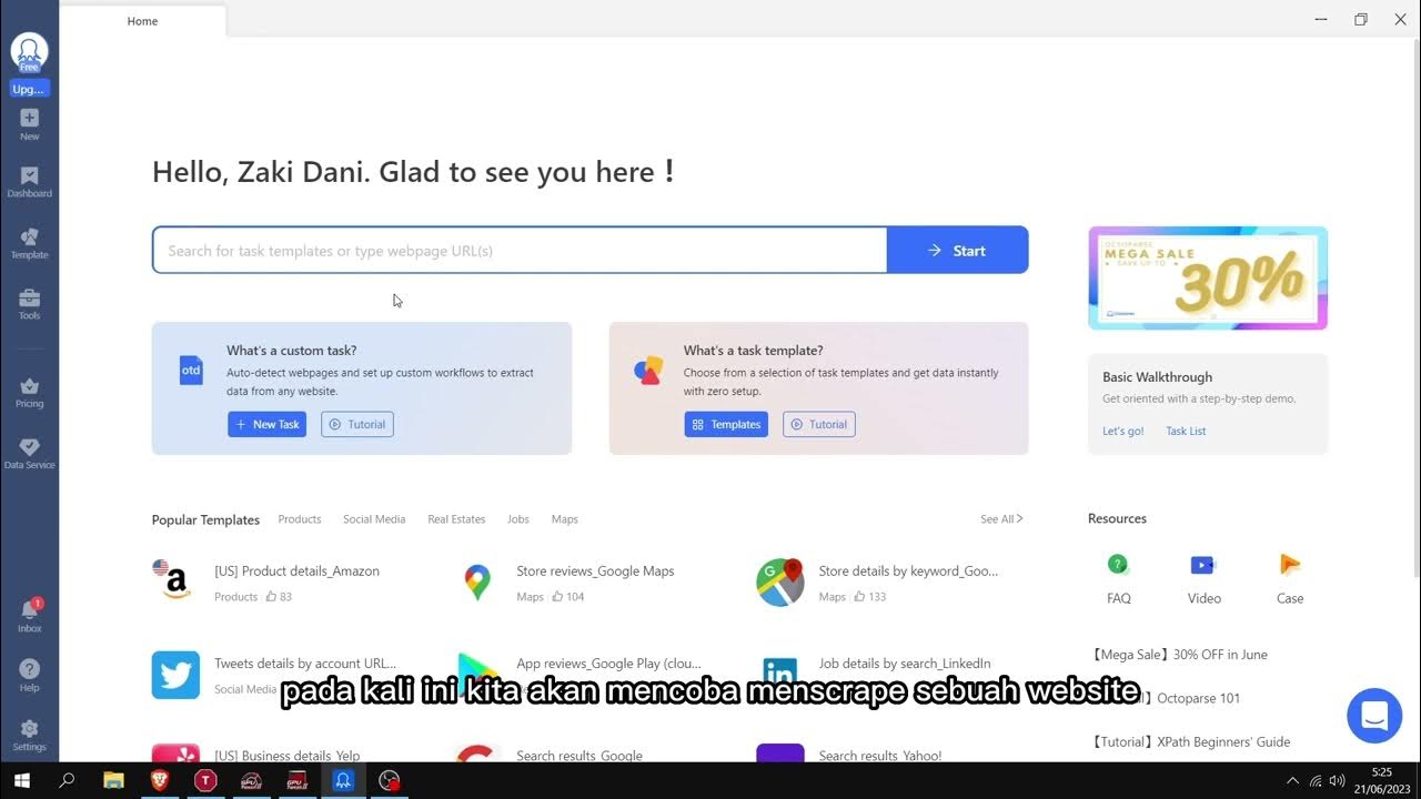 Tutorial Scraping Website Menggunakan Octoparse Youtube