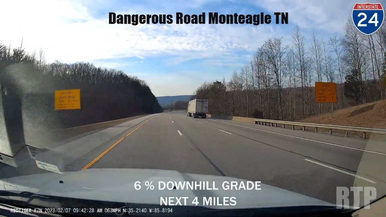 Dangerous Road Ahead: Stretch of Interstate 24 Monteagle Mountain ...