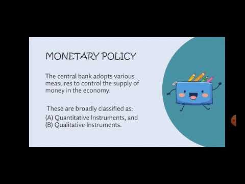 TOOLS OF MONETARY POLICY BY CENTRAL BANK : MACROECONOMICS : CLASS XII ...