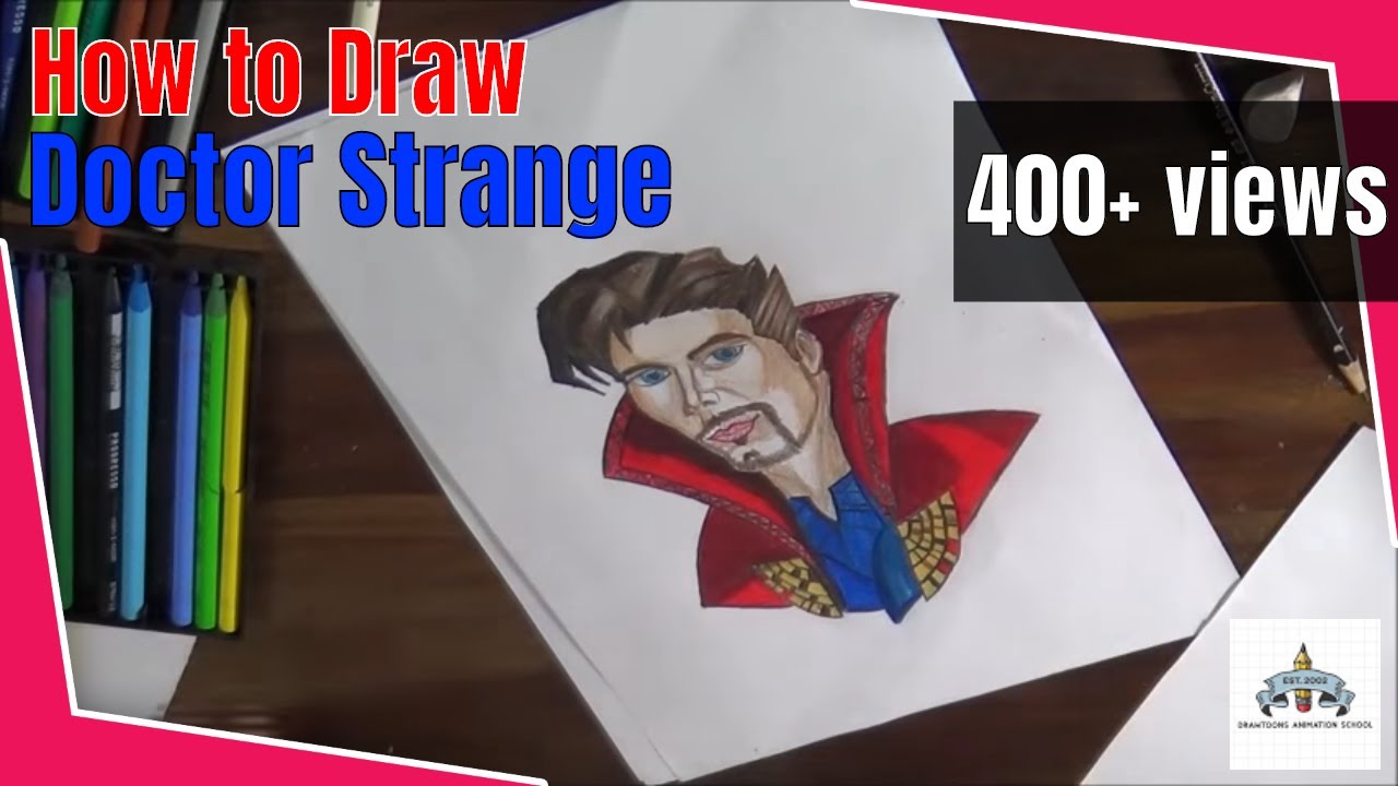 How To Draw Doctor Strange | Step By Step | Marvel | Drawtoons - YouTube
