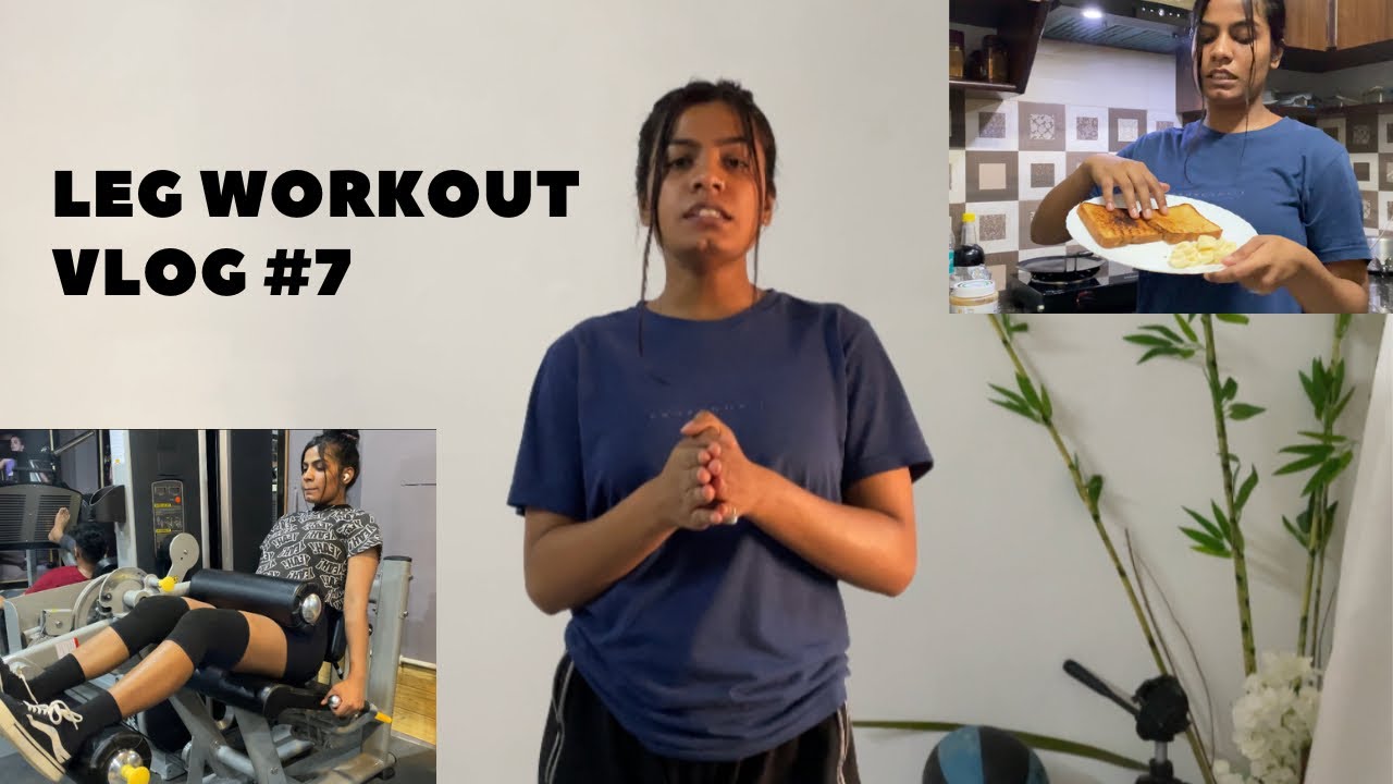 Full leg workout vlog || Pre-workout meal || Vlog 7 #gym #youtube # ...