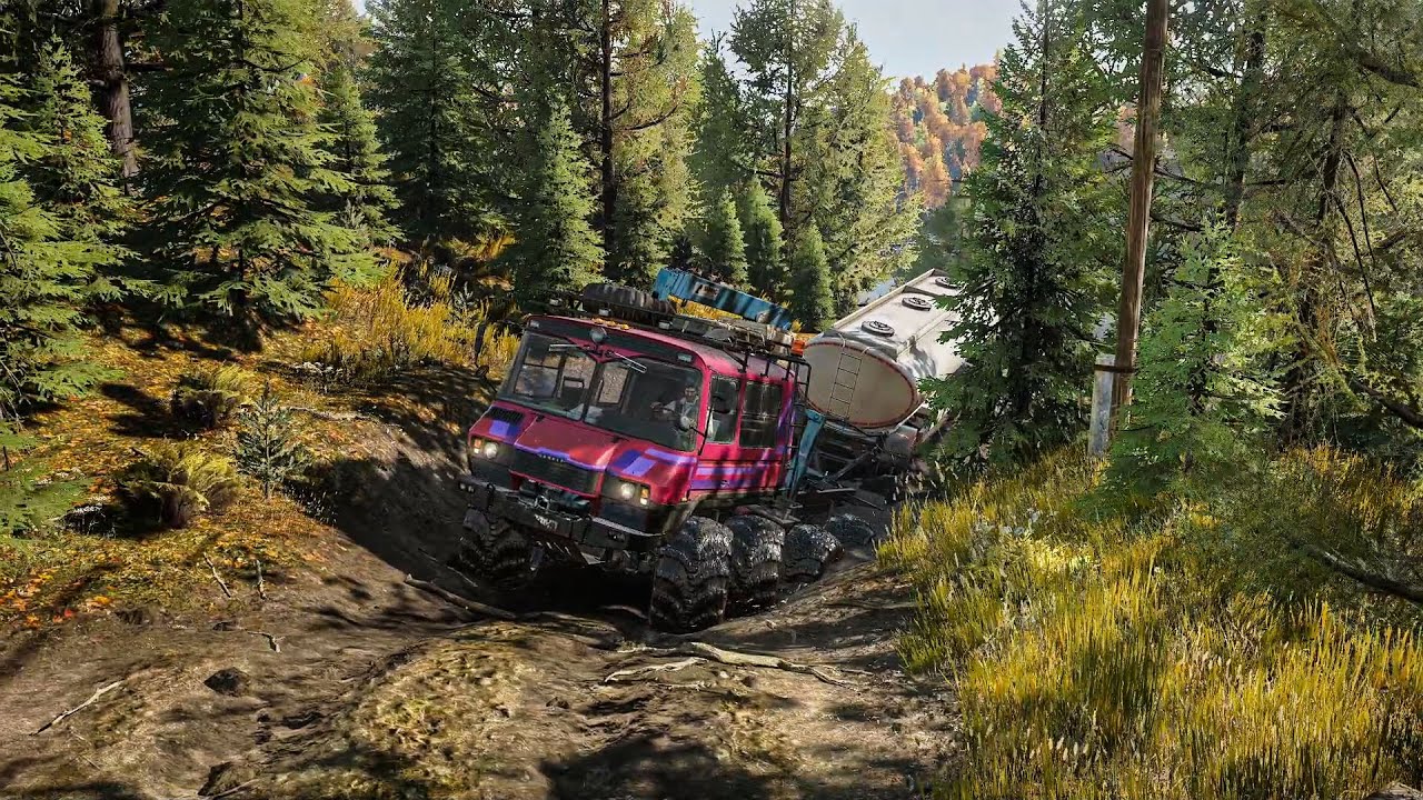 Fuel Cistern Delivery to Sawmill in Snow Runner - YouTube