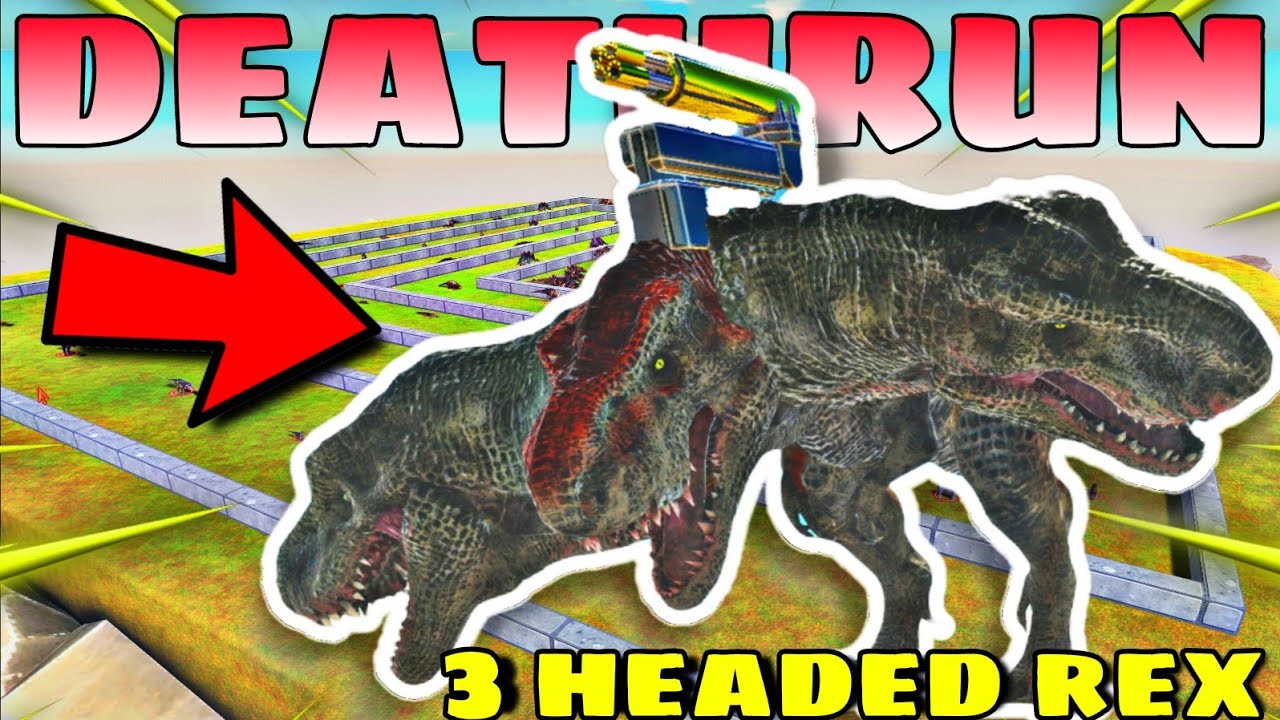 3 HEADED PLASMA T REX DEATHRUN CHALLENGE!| Animal Revolt Battle ...