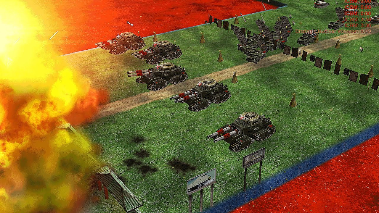 1 Nuke China vs 5 China Tank - Command & Conquer Generals Apocalyptic ...