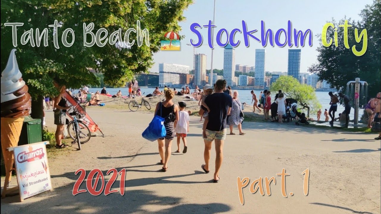 Tanto Beach 🏖️ Stockholm City 2021 4K - YouTube
