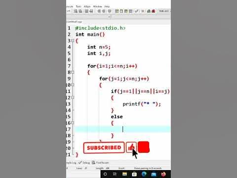 C Language Alphabe - N | #calphabet #c #ytshorts #cprogramming #education #clanguage #cpattern ...