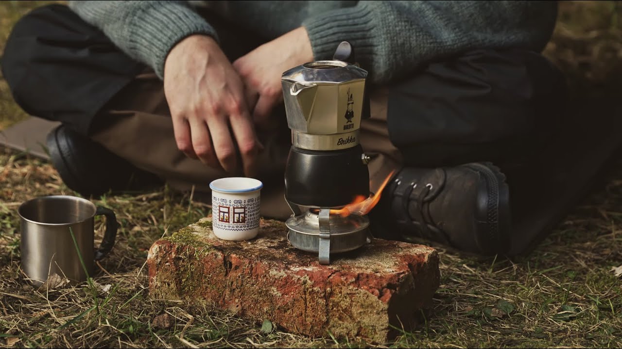 Solo Camping - Bushcraft - Austrian Zeltbahn - Baked potatoes ...