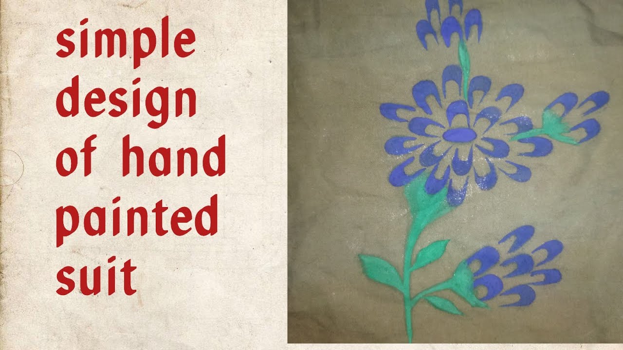 Simple design of hand painted suits - YouTube