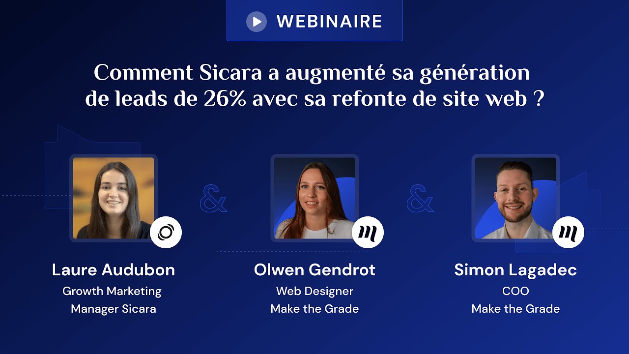 [Webinaire] : comment Sicara a augmenté sa génération de leads de 26% avec sa refonte de site ...