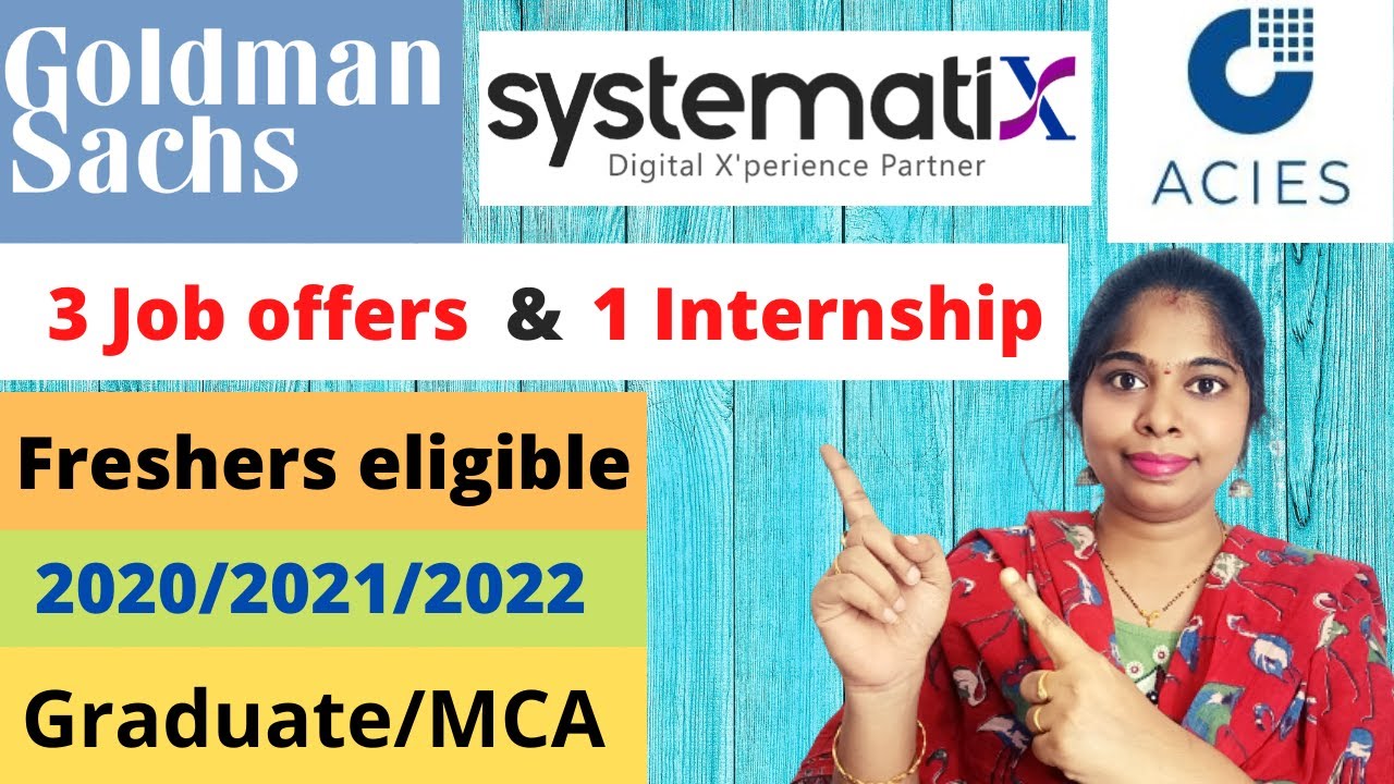 Systematix Hiring 2021 Goldman Sachs Job Openings In India Acies Systematix Hiring 2021 Goldman Sachs Job Openings In India Acies