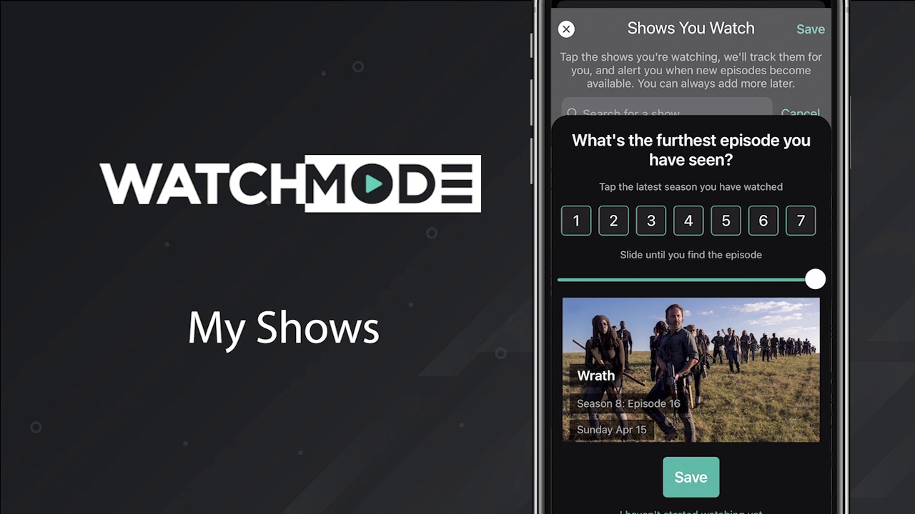 Using Watchmode - My Shows - YouTube