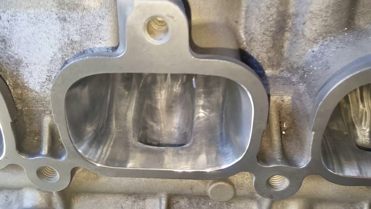 Mitsubishi 4g63 port and polish - YouTube