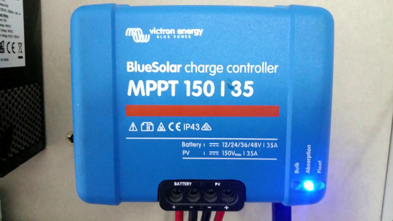 Victron 150/35 Solar Charge Controller MPPT, Off-Grid System - YouTube