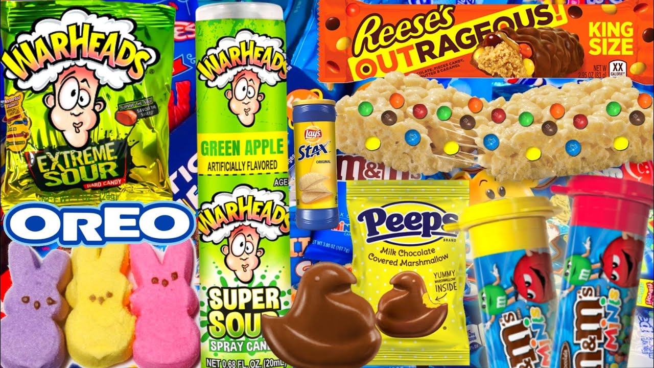 Most Popular Foods for ASMR | Candy & Snacks Opening | Oreo Cakes ...