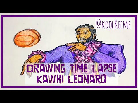 Drawing Time Lapse - Kawhi Leonard - YouTube