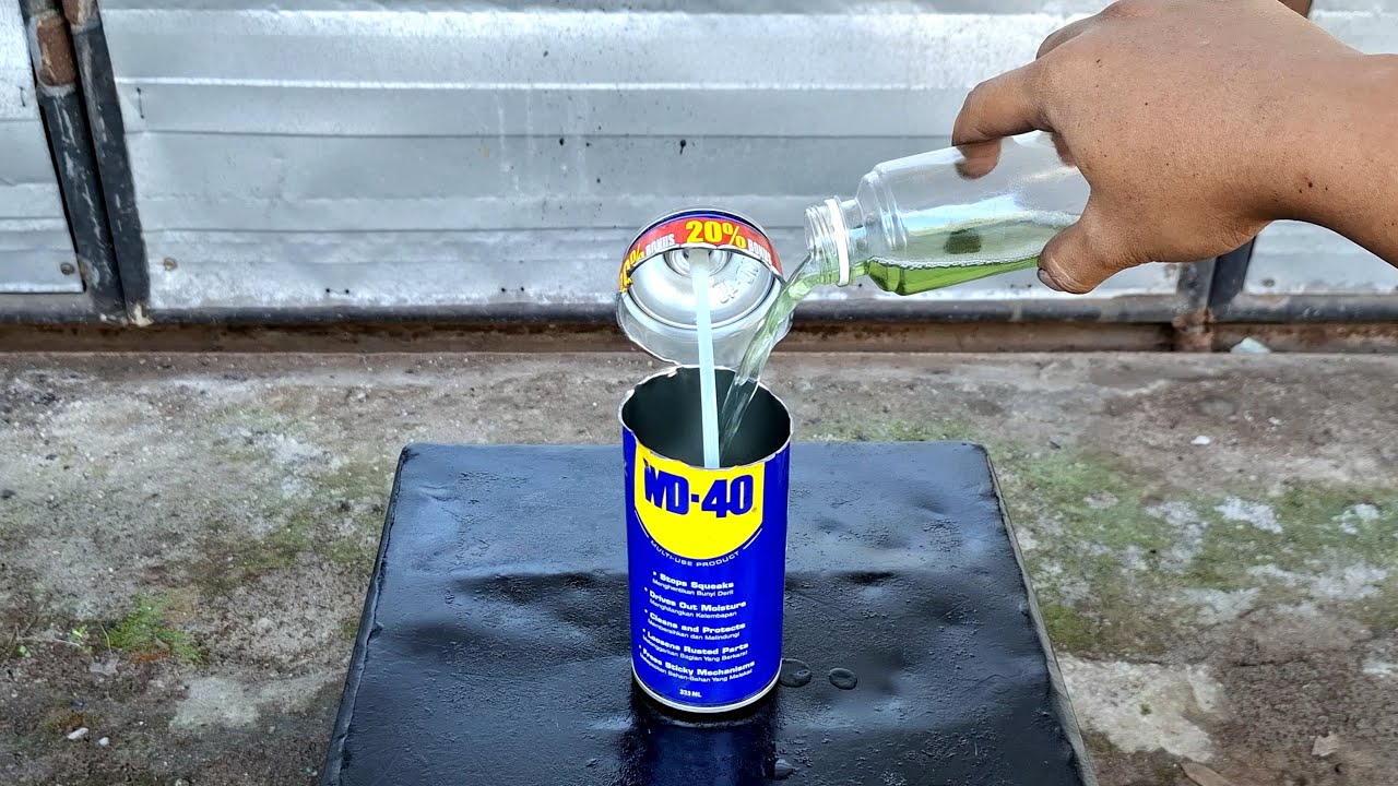 only few people know how to refill wd40 spray || DIY Creative - YouTube