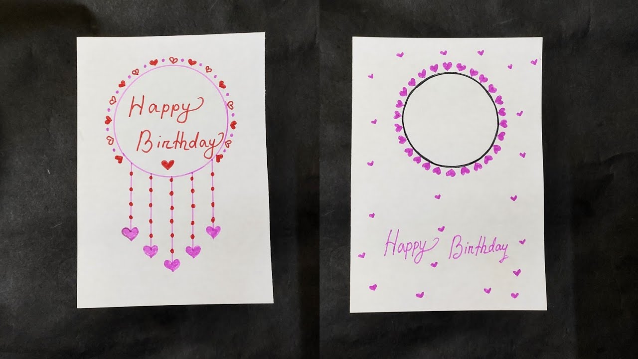 Easy White Paper Card for Beginners || Easy Handmade Birthday Card ...