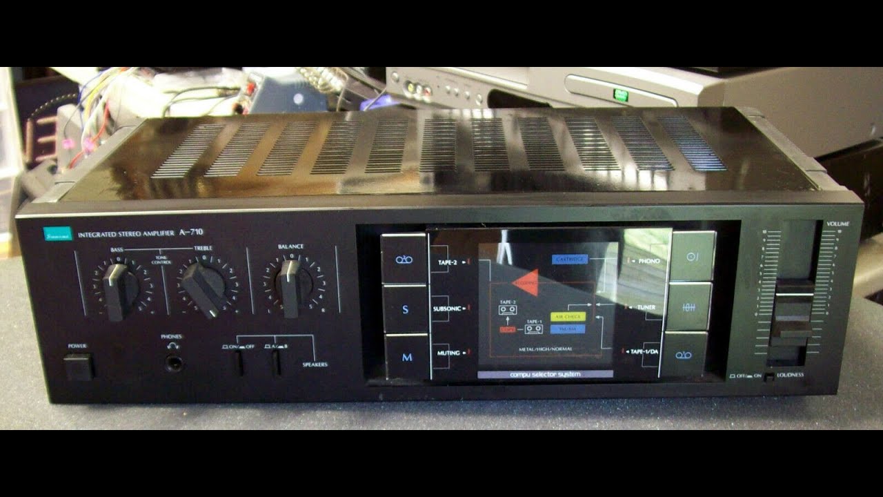 Vintage 80's Sansui CLASSIQUE A-701 Integrated Stereo Amplifier. Early ...