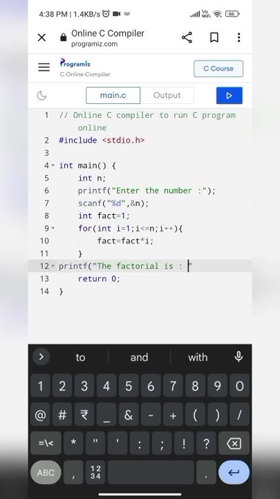 How To Print Factorial In C Programming Programming C Ccoding Javascriptpython Trending