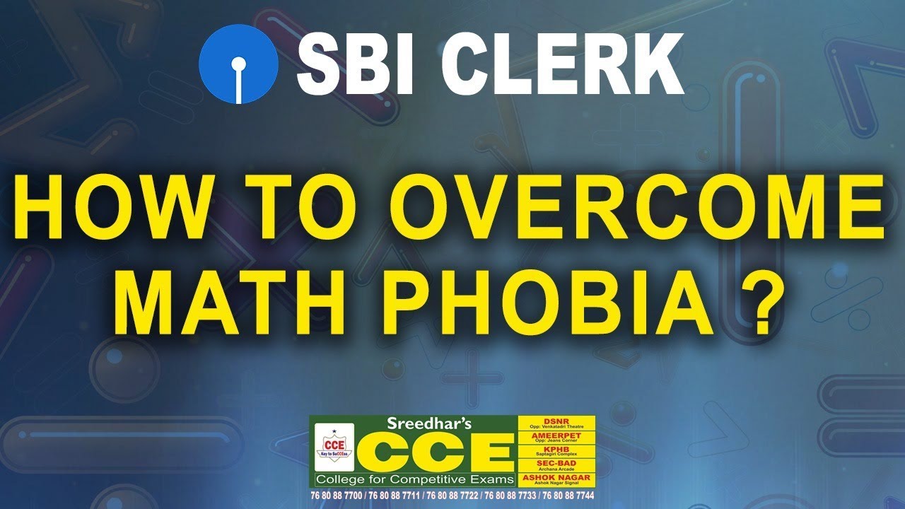 How to Overcome Math Phobia ? Competitive Exams Special | SBl Clerk ...