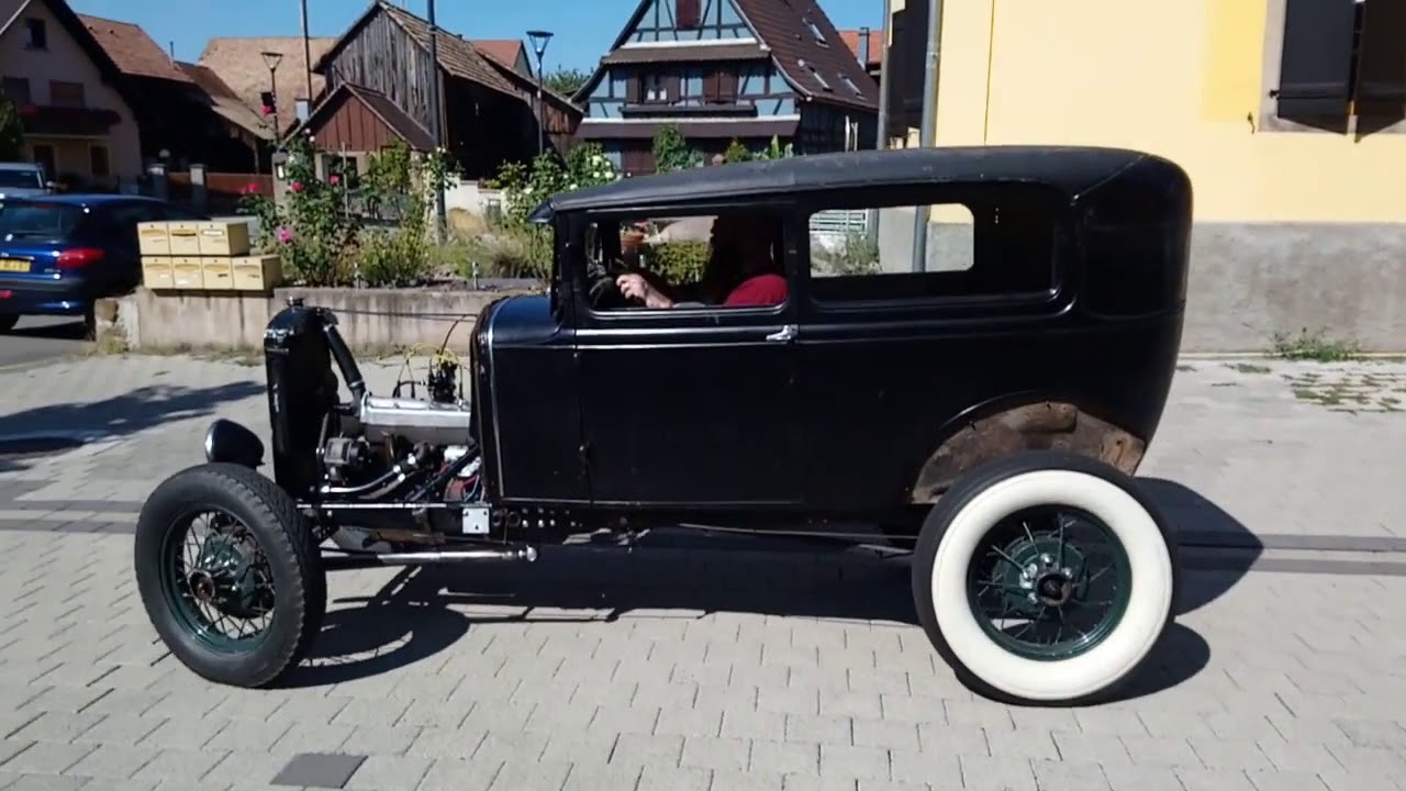 4 banger hot rod first ride - YouTube
