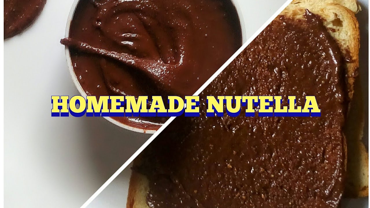 Homemade Nutella Using A Blender/// Diy Homemade Nutella - YouTube