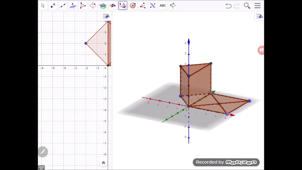 Using geogebra to teach plan and elevation - YouTube