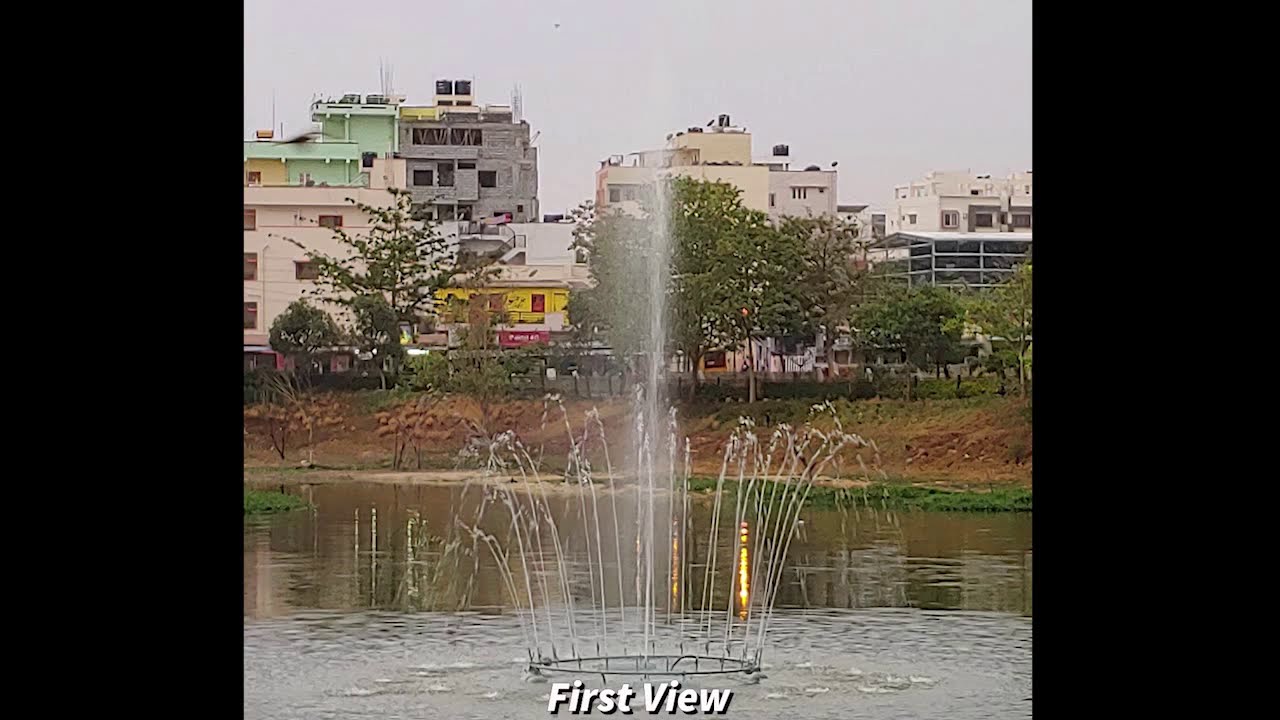 Fountain @ Puttenahalli Lake, J.P.Nagar - YouTube